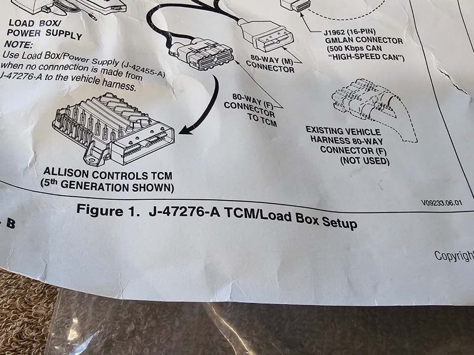 SPX Kent Moore J47276A Harness Breakout TCM Reflash 4 5 6th Allison ATT ...