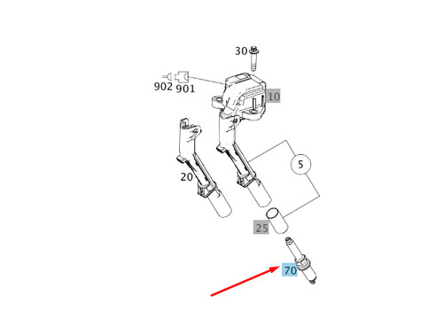 NEW MERCEDES-BENZ C W204 SPARK PLUG A2701590600 ORIGINAL NO DUTY TO 🇺🇸 ...