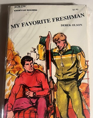 FAVORITE FRESHMAN - 1989 DEREK OLSON -AGREADERS VINTAGE PULP NOVEL GAY ...