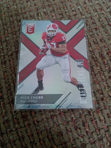 2018 Elite Draft Picks Nick Chubb Rookie Card. | eBay