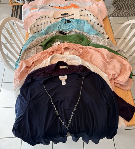 Women’s Bulk Clothing Lot Of 14 Items Sizes 3x, 22/24, 18/20 Multiple ...