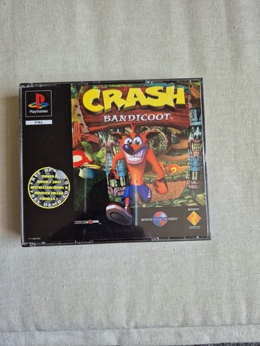 Crash Bandicoot Sony PS1 Game Big Box Black Label - no demo disc | eBay