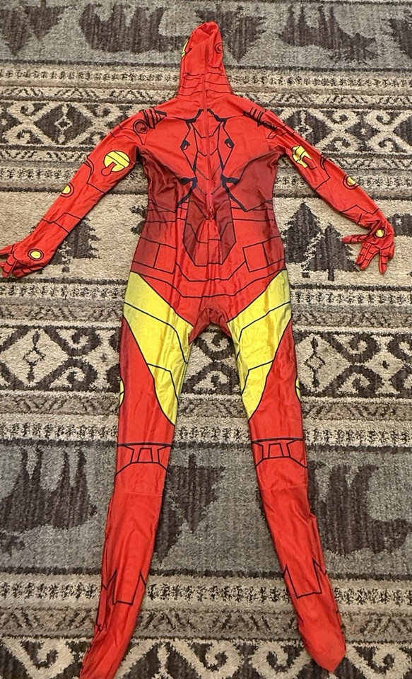 Marvel Iron Man adult L large Halloween costume Party Suit morphsuit | eBay