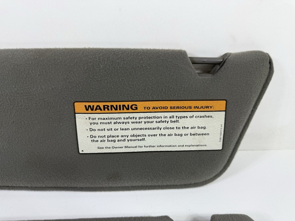 1989-2011 Ford Ranger Sun Visors Driver Passenger Left & Right Lt Gray ...