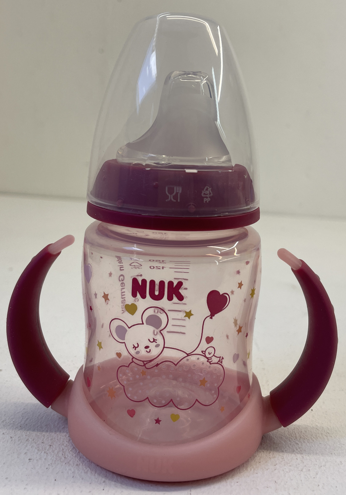 NUK mini magic cup - 6 months baby toddler anti spill rim easy grip ...