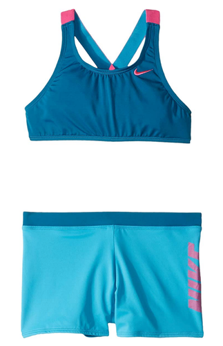 Nike Rift Prism Cross Back Bikini And Shorts Girl’s Size L A1129 ...