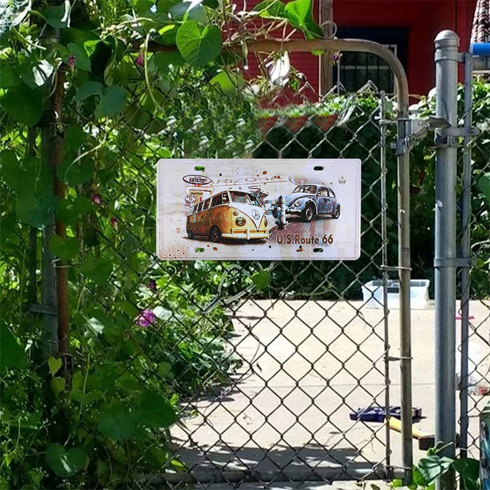 Car Sheet Metal Drawing Metal Painting Tin Wall Home Poster Bedroom Art ...