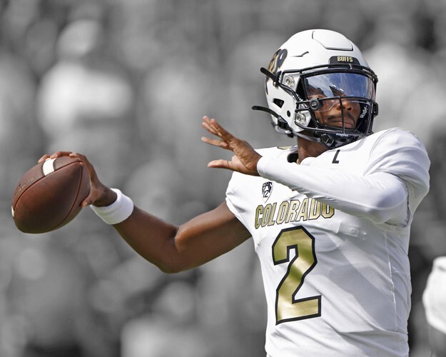 Colorado Buffaloes SHEDEUR SANDERS Glossy 8x10 Spotlight Photo Print ...