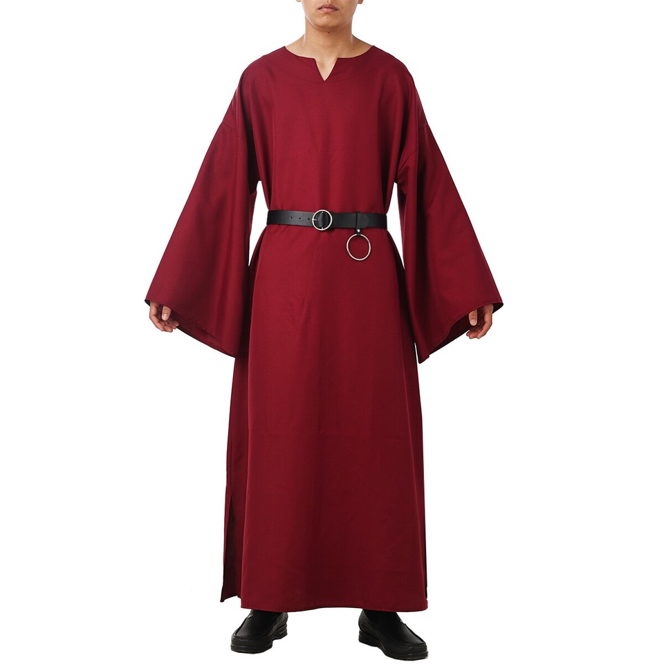 Medieval Renaissance Larp Cope Wicca Pagan Ritual Robe Gown With Belt ...