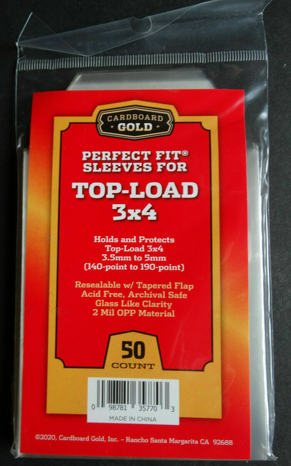 Cardboard Gold Top Loaders 20pt 60pt 140pt 190pt 240pt You Pick From ...