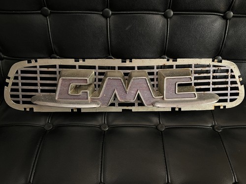 Original OEM 1955-1956 GMC Truck Pickup Hood Emblem with insert panel ...