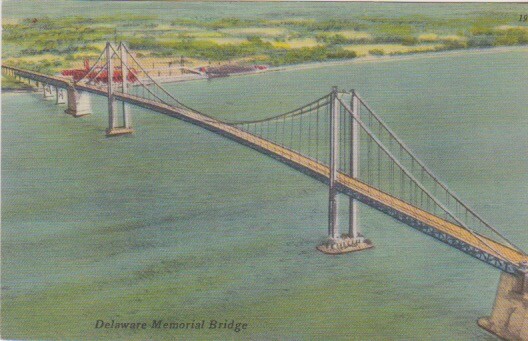 Delaware Memorial Bridge Linking New Jersey And Delaware. Finally