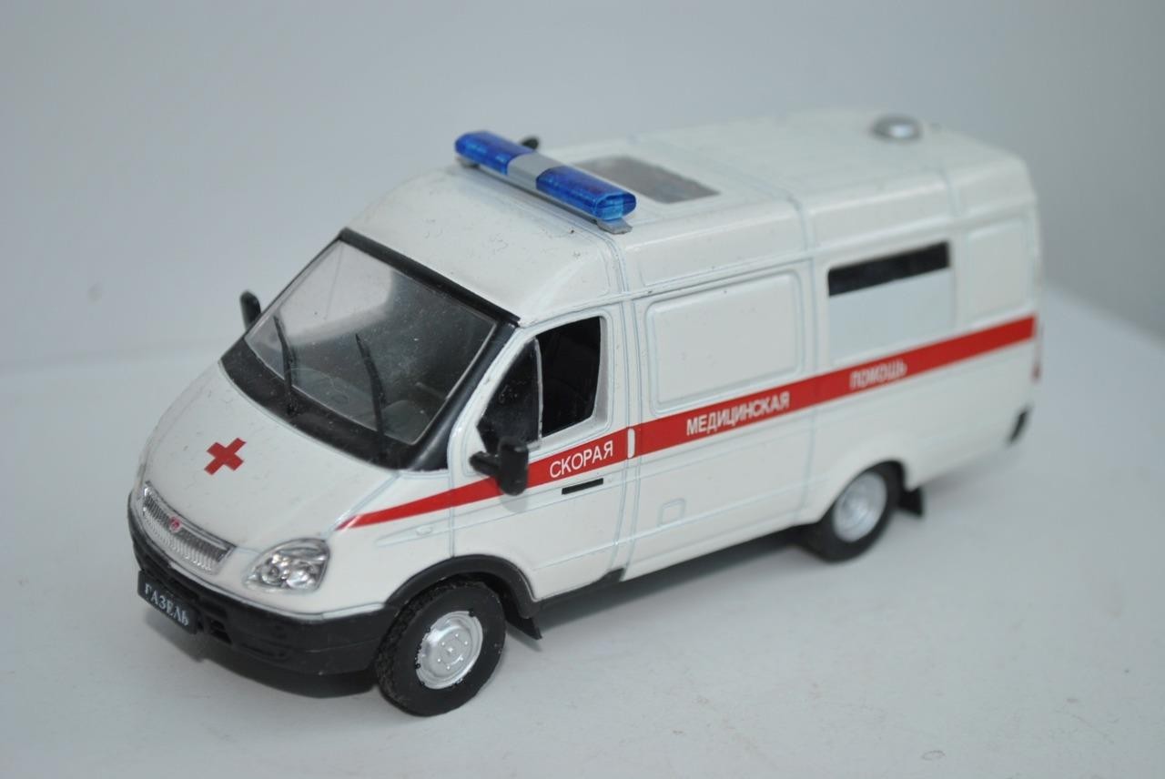 DE AGOSTINI 1:43 - GAZ Gazelle Ambulance Ambulance Russia GAZ-32214 ...