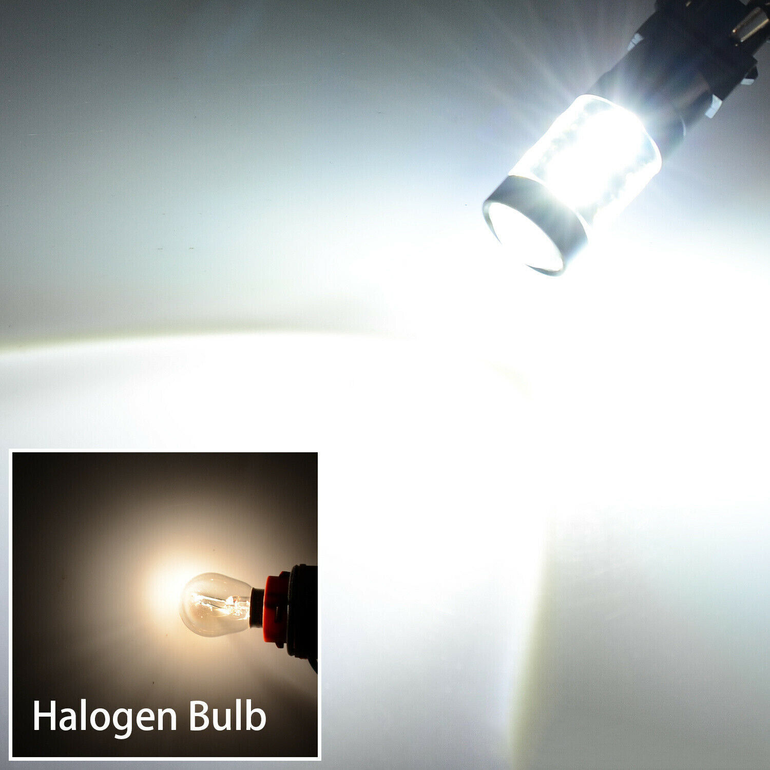 Pair 3157 White LED Reverse Backup Light Bulbs For Dodge Ram 1500 2500 ...