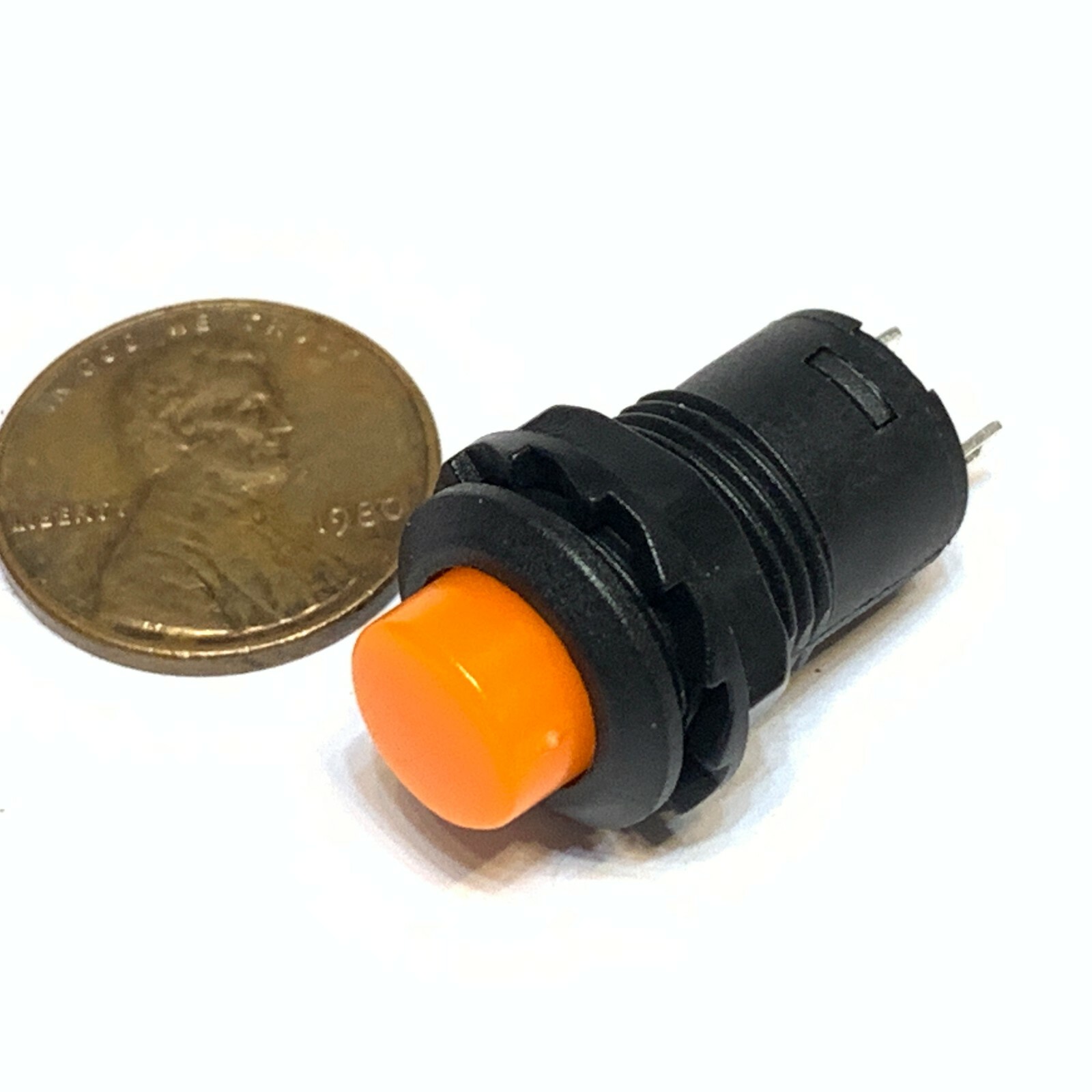 1 Piece Orange Momentary 12mm Switch round push button 12v on off A34 ...