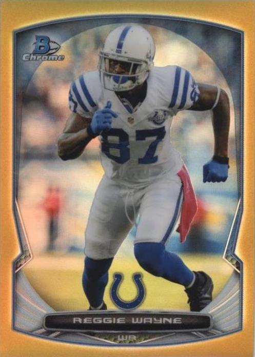 2014 Bowman Chrome - Reggie Wayne #93 Gold Refractor /50 for sale ...