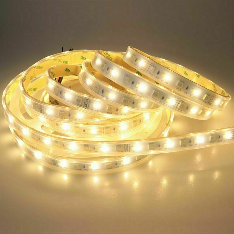 SMD 5050 RGB CCT LED Strip Waterproof DC 12V 24V CCT RGBW/WW string ...