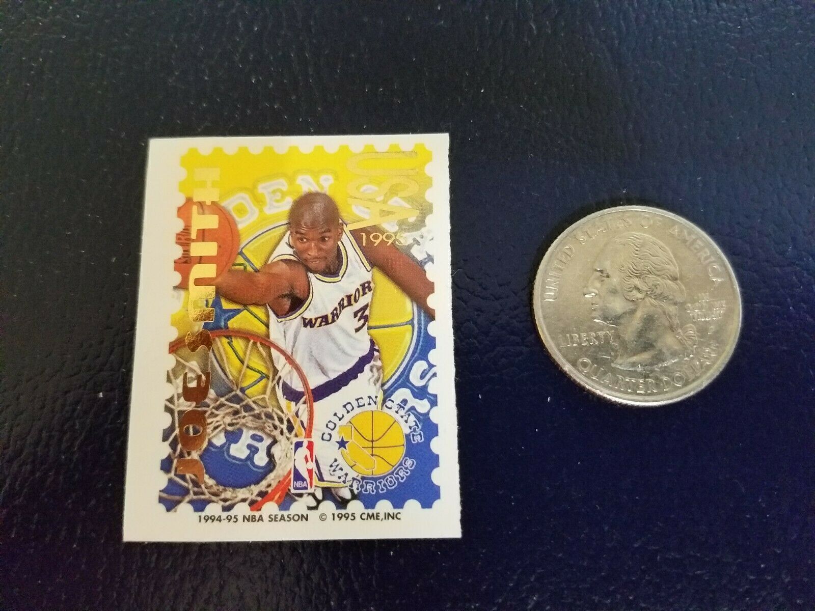 Joe Smith GS Warriors NBA 1995 CME Stamp STICKER USA RARE ODDBALL | eBay