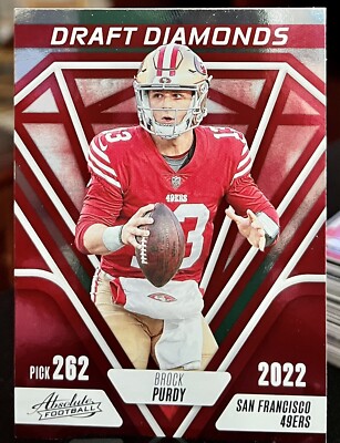 2023 Panini Absolute Football #DD-2 Brock Purdy Draft Diamonds San ...