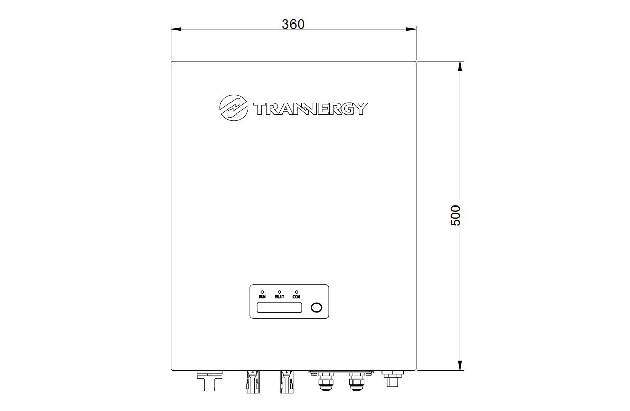 Solar inverter TRANNERGY SGN3400TL 3.4kW - WiFi/GPRS/Ethernet Option ...