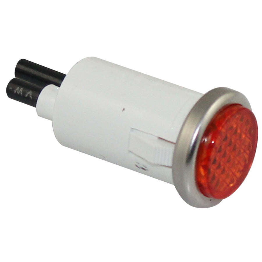 SUNS IL4E-24E-A-U6 LED 1/2" Amber Indicator Light Raised 24V Solico ...