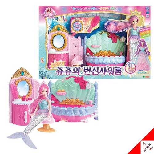 Secret Juju Little Mermaid Change Shower Room Play Set Korea Barbie ...