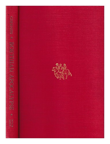 Cherniss, Michael D.Boethian Apocalypse: Studi IN Mezzo Inglese Vision ...