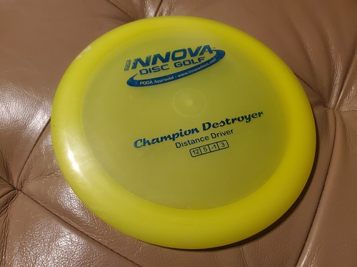 Innova Champion Destroyer 173g Yellow Disc Golf Distance Driver | eBay