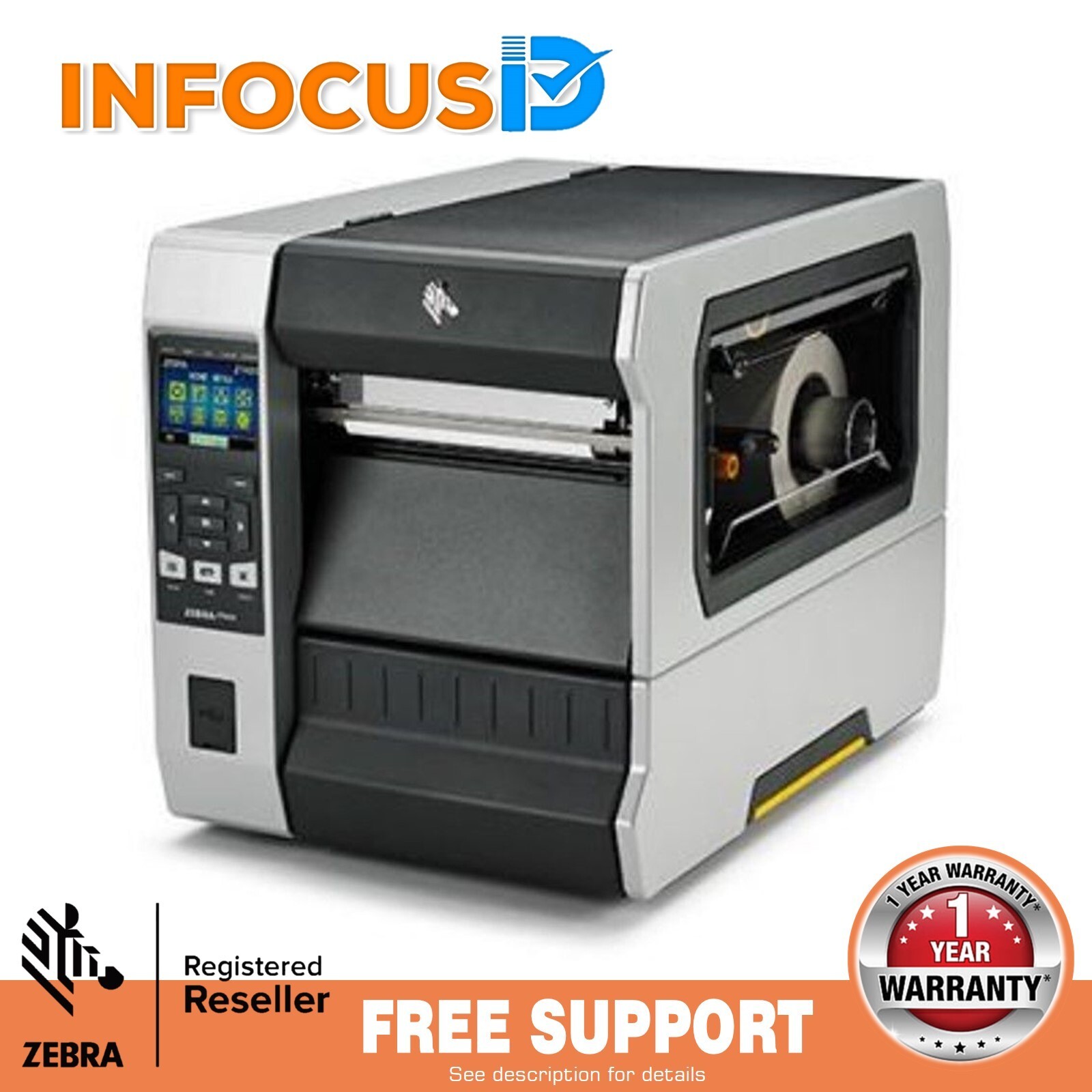 Zebra ZT620 300DPI Direct / Thermal Label Printer With Cutter & New ...