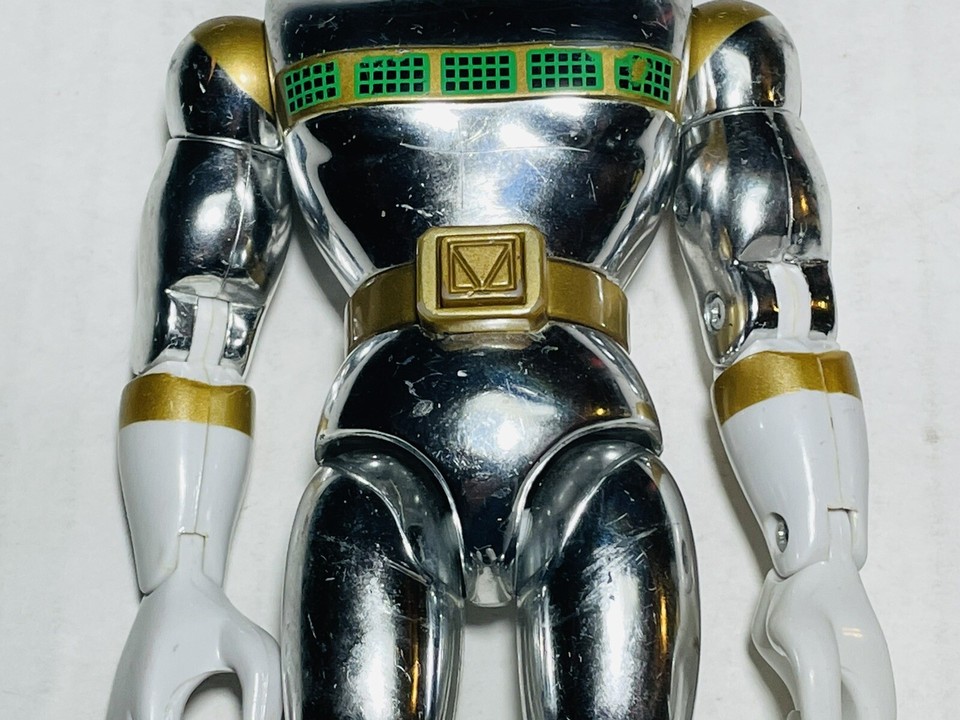 Vintage 1998 MMPR Power Rangers Talking Silver Ranger 8" Action Fig ...