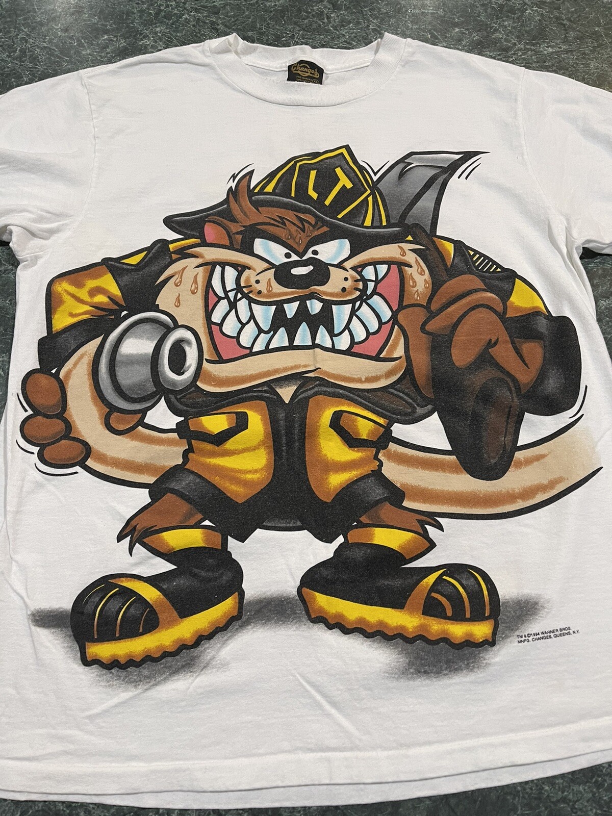 Vintage 1994 Changes Taz Firefighter Looney Tunes Dou… - Gem