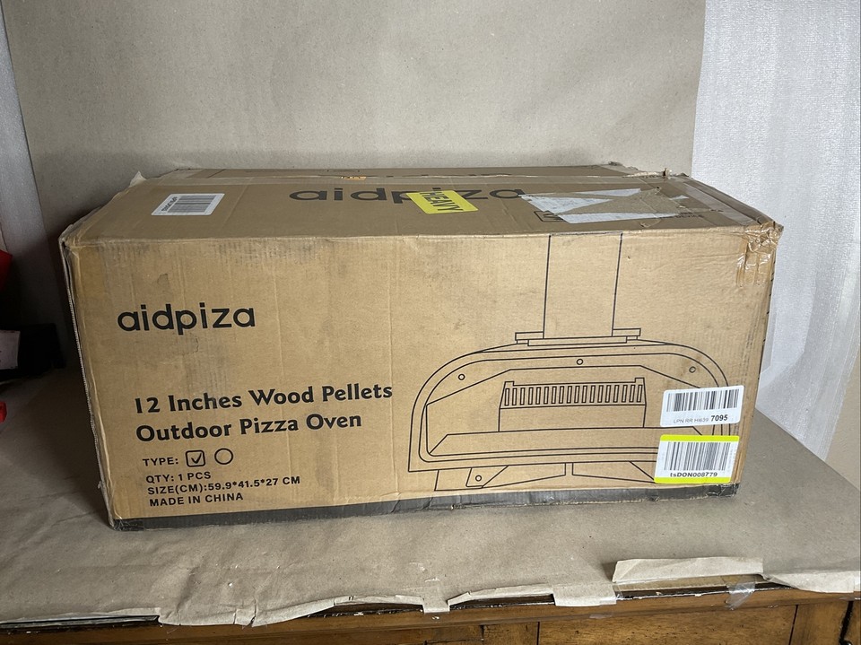 Aidpiza Pizza Oven 12 in Wood Pellet Outdoor Pizza Oven (Grey) | eBay