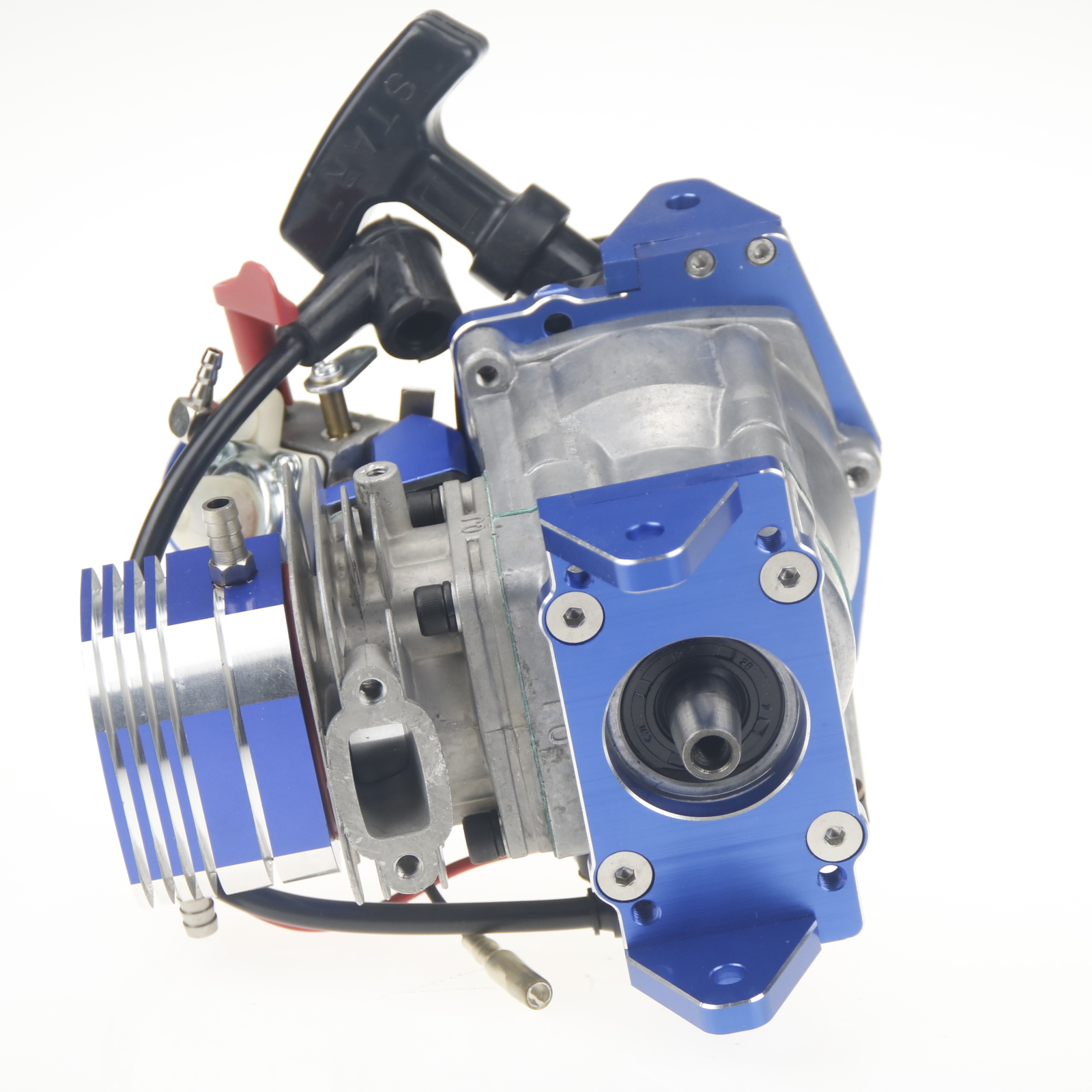 29CC 2-Stroke 4 Bolt Engine Blue For 1/5 RCMK ZENOAH Marine Gas Engine ...