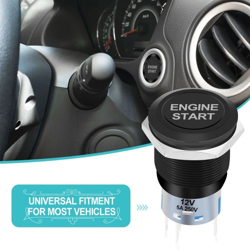 12V Car Engine Start Push Button Ignition Starter Waterproof Start Stop ...