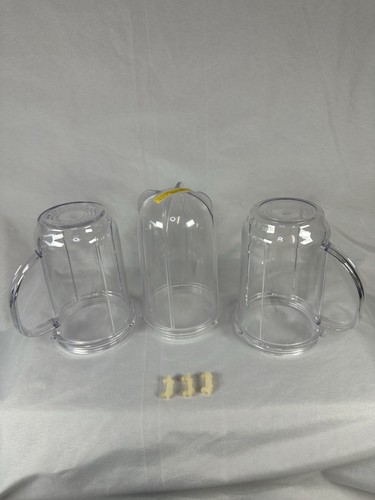 Magic Bullet Replacement Cups w/ Lids & Lip Rings | Personal Blender ...
