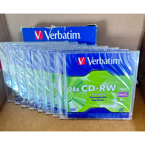 Verbatim 24x CD-RW Rewritable Disc 700 MB/ 80 min X-8 | eBay