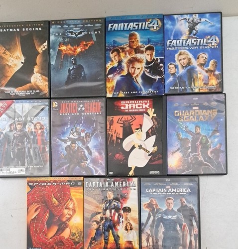 Lot Of 11 Adult Superhero DVDs. Marvel/DC- Samurai Jack...3.1.25 | eBay
