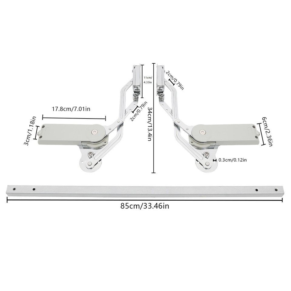 Hydraulic Buffer Cabinet Door Hinges Adjustable Mounting Arm Mechanism ...