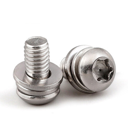 M3 M4 M5 M6 Stainless Combination Screw Torx T&TX Round Head Plum Bolt ...