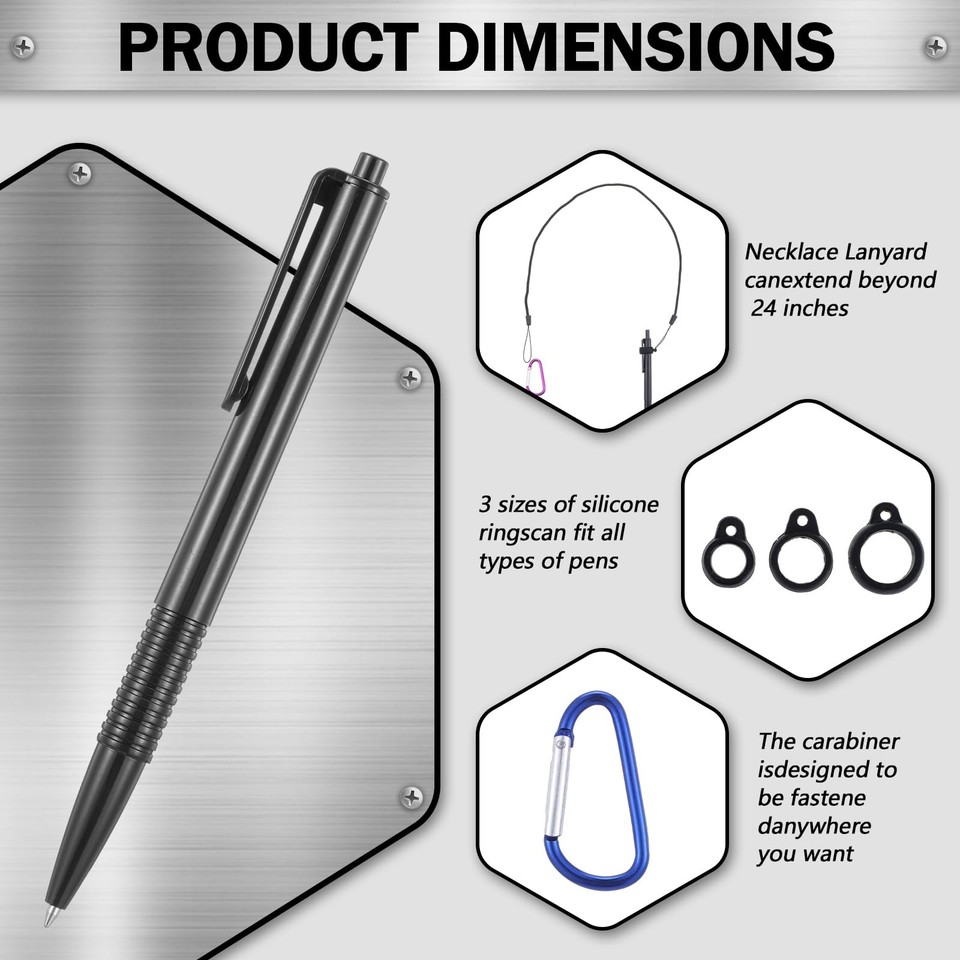 5Pcs Leash Clipboard Lanyard Clipboard with Pen Holder Ballpoint Pen ...