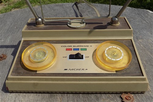 Archer Color Supreme II Dial TV Rabbit Ears, Rotating Antenna, Retro ...