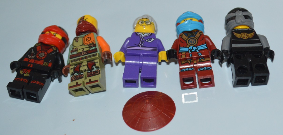 Lego Mini Figures Lot of 5 Deep Stone Kai,Cole,Nya,Ronin,Postman ...