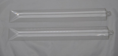 2 pc. Acrylic Lucite 10" Chandelier Triangle Triarch Prisms Beveled ...