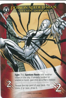 POISON SPIDER-MAN Upper Deck Marvel Legendary VENOM VILLAIN POISONS | eBay