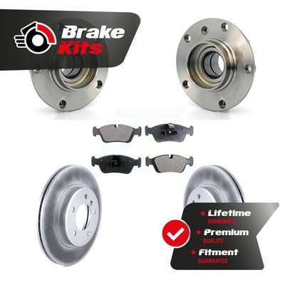 Front Hub Bearing Assembly Coated Brake Rotor And Pad Kit For 2001-2005 ...