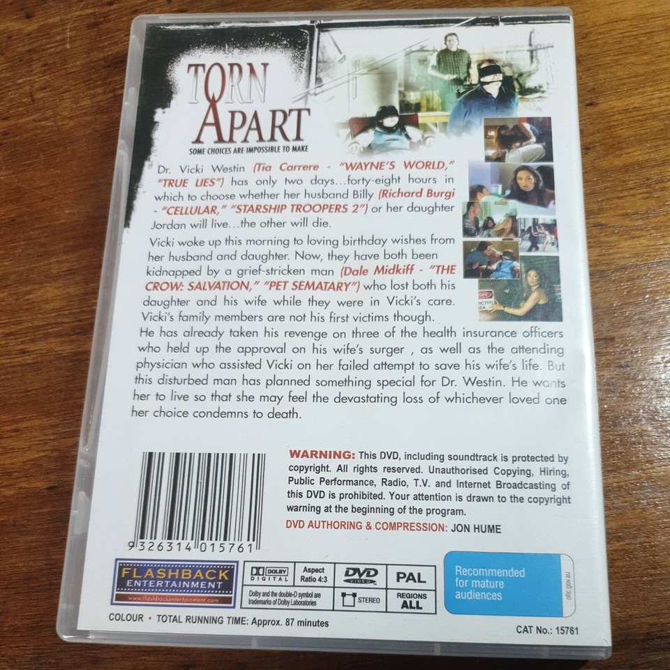 Torn Apart DVD R4 LIKE NEW FREE POST | eBay UK
