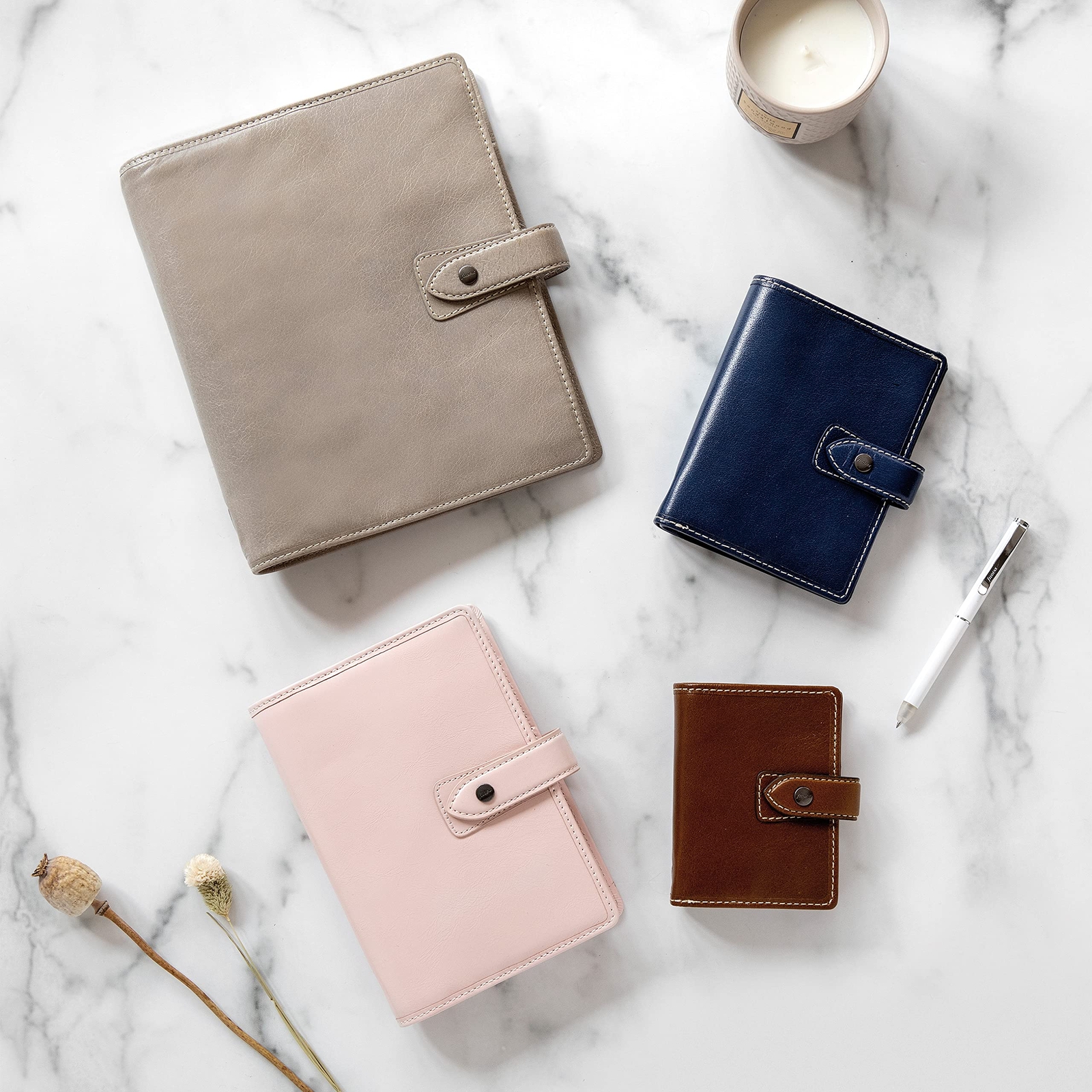 Filofax Malden Organizer Planner A5 Size Navy Full Grain Buffalo ...