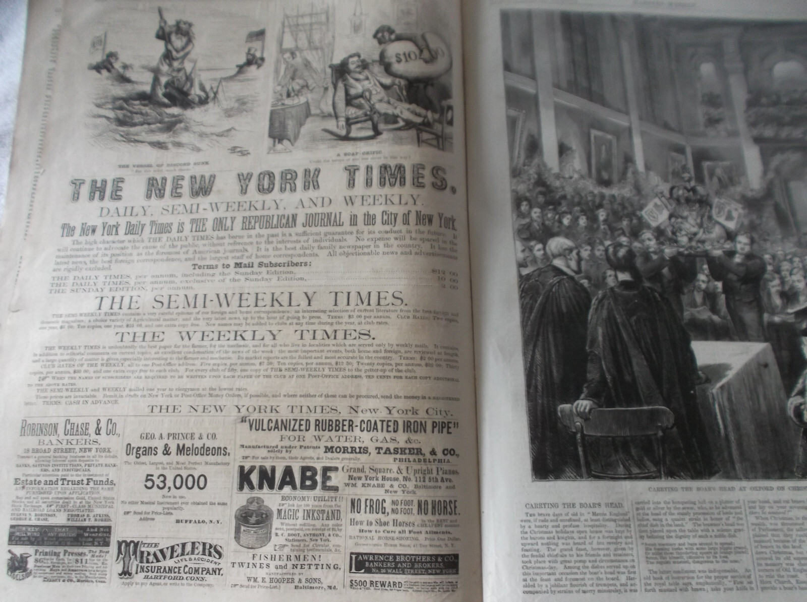 HARPER'S WEEKLY-JAN 17 1874-THOMAS NAST POLITICAL COVER -GREAT PRINTS ...