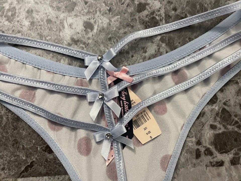 VICTORIA'S SECRET SEXY LITTLE THINGS S BLUE SMOOTH STRAPPY RARE V ...
