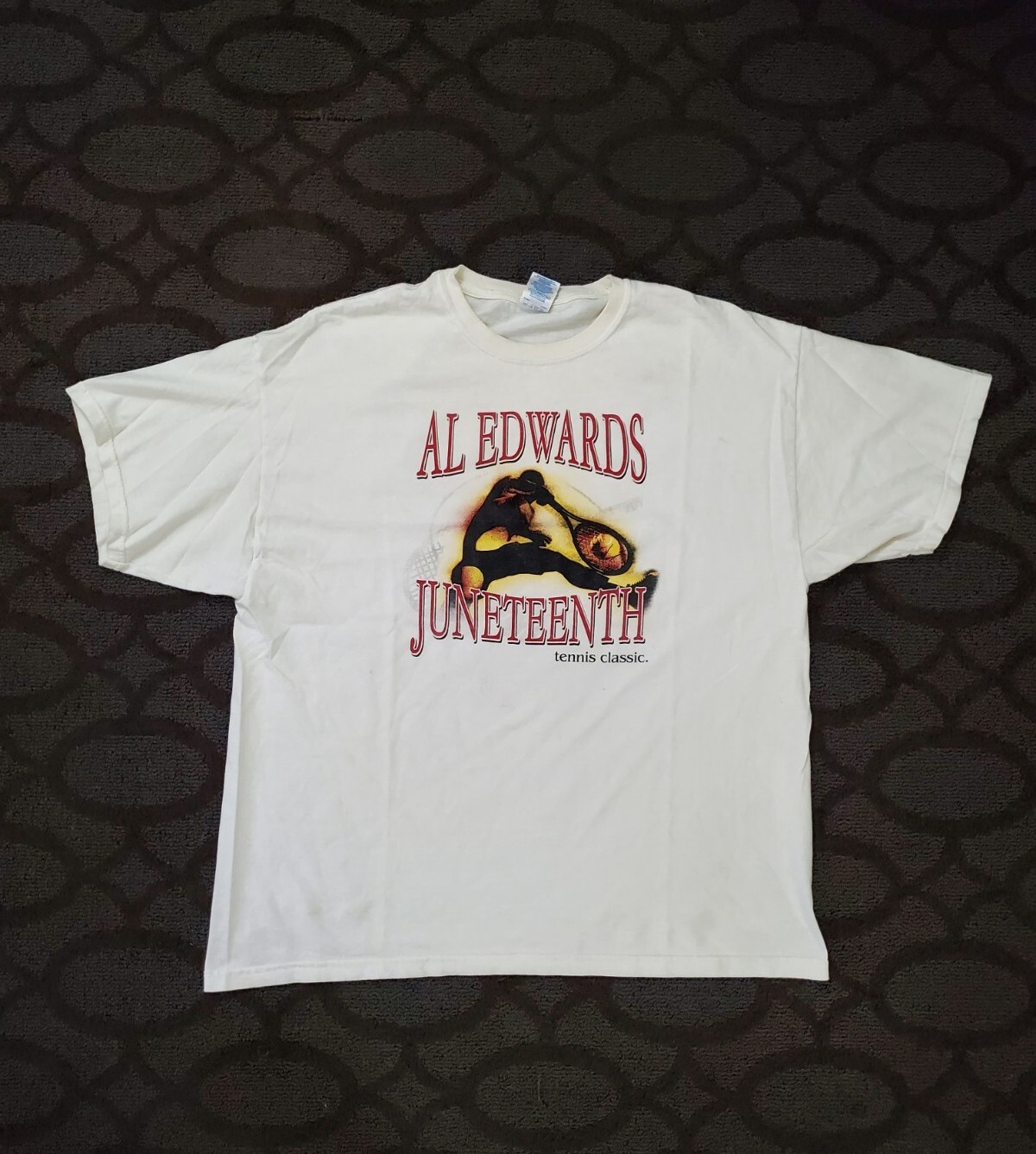 Al Edwards Juneteenth Tennis Classic Vintage Shirt XXL - Gem